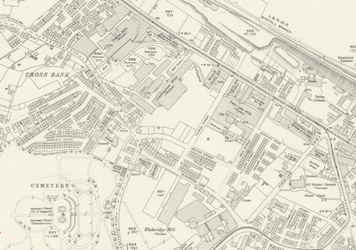 Batley St Mary’s – Map Published in 1922 | Past To Present Genealogy