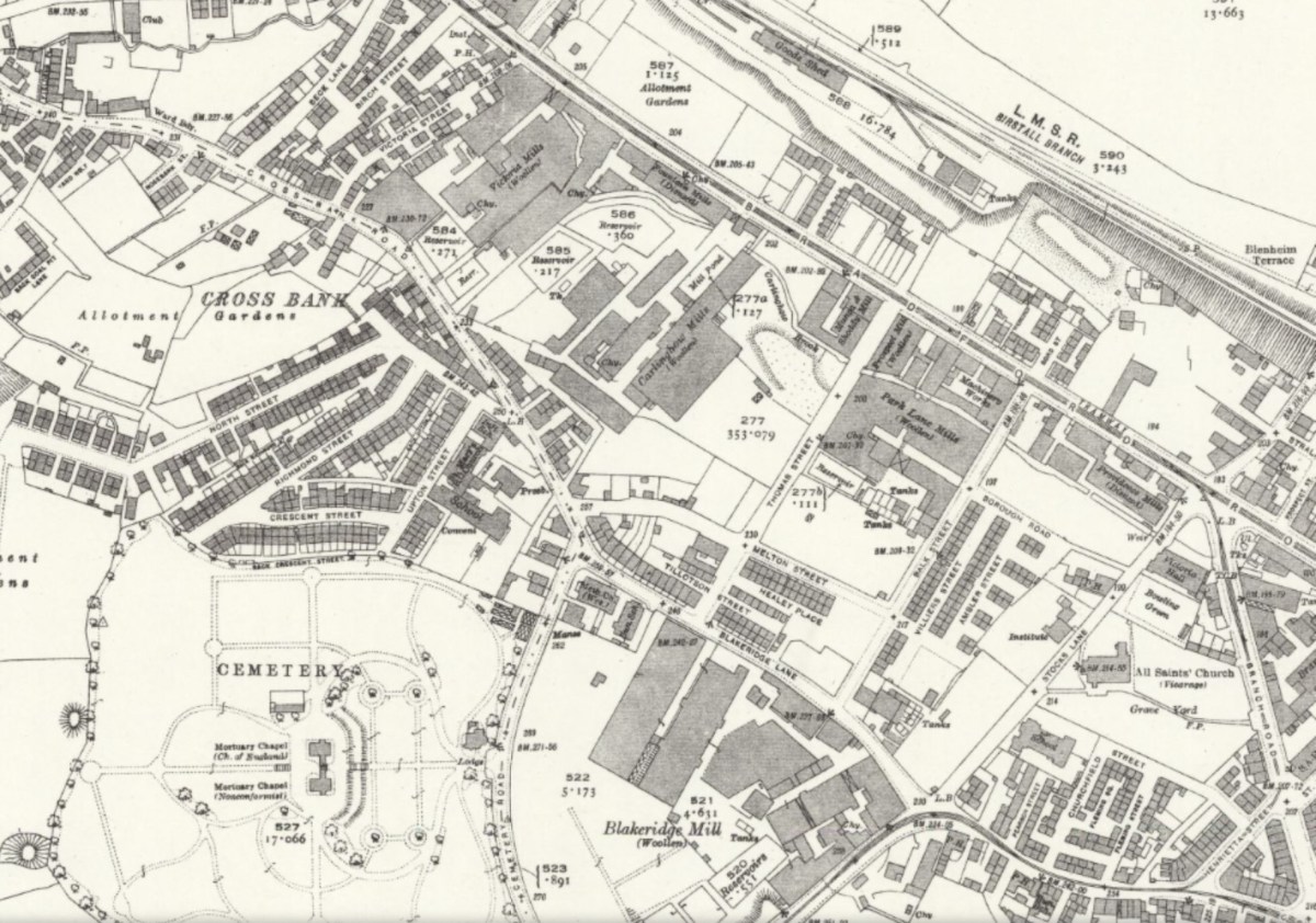Batley St Mary’s – Map Published in 1933 | PastToPresentGenealogy